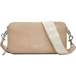 Liebeskind Berlin LIEBESKIND Umhängetasche "Clarice", Reißverschluss, Leder, für Damen, beige