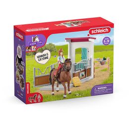 Schleich 42710 PFERDEBOX MIT HANNAH & CAYENNE Spielset Mehrfarbig