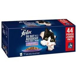 FELIX Katzennassfutter Gemischte Vielfalt Jumbo Pack 44x85 g