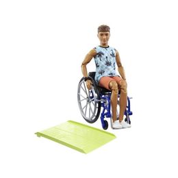 Barbie Ken Doll With Wheelchair & Ramp Fashionistas Brunette