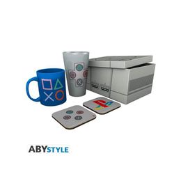 ABYSTYLE - PLAYSTATION Gift Set Glass + Mug + 2 Coasters Classic 2019 - Geschenkset