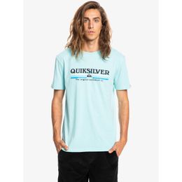 Quiksilver T-Shirt »Lined Up« Angel Blue XL XL Ärmel: kurzärmlig