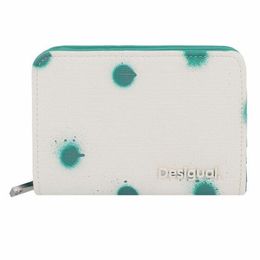 Desigual Splatter Geldbörse 12 cm weiss