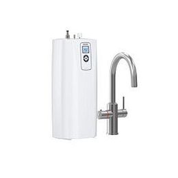 Stiebel Eltron neues Kochendwassersystem HOT 2.6 N Premium + 3in1 c 206271 gebürstet, heißes Wasser (95 °C) in einer Sekunde, Set mit Heißwassergerät und speziellem Wasserhahn für die Küche, TÜV geprüft