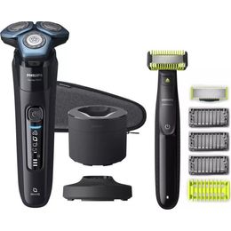 Philips S7783/78 Shaver Series 7000, Rasierer inkl.OneBlade Groomer Anwendung: Nass, Trocken Stromversorgung: Akkubetrieb Reinigung: Vollständig abwaschbar, Reinigungsstation Akkulaufzeit: 60 Minuten