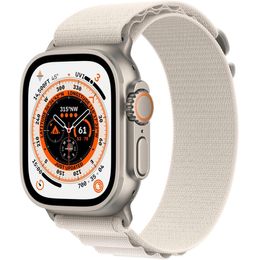 Apple Watch Ultra (GPS + Cellular) 49mm Titaniumgehäuse, Apline Loop polarstern (Größe L)