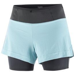 Salomon - Women's Sense Aero 2in1 Short - Laufshorts Gr XS blau