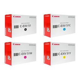 Canon Original Toner C-EXV51 4er-Set schwarz, cyan, magenta, gelb