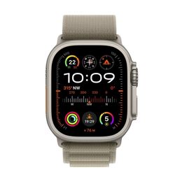 Apple Watch Ultra 2 (GPS + Cellular) 49mm Titaniumgehäuse, Alpine Loop olive, mittel