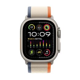 Apple Watch Ultra 2 (GPS + Cellular) 49mm Titaniumgehäuse, Trail Loop orange/beige, M/L