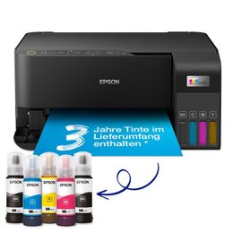 3 Jahre erweiterbare Garantie gratis nach Registrierung* Epson EcoTank ET-2830 A4-Tintentank-Multifunktionsdrucker