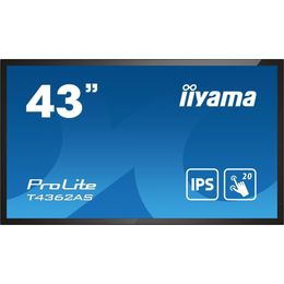 iiyama PROLITE T4362AS-B1 interaktiv Signage Display 108 cm (42,5 Zoll) 4K-UHD, IPS, 500 cd/m², 24/7, LAN, Android