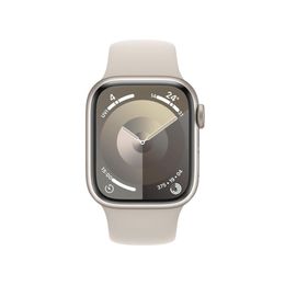 Apple Watch Series 9 (GPS + Cellular) 45mm Aluminiumgehäuse polarstern, Sportband polarstern M/L