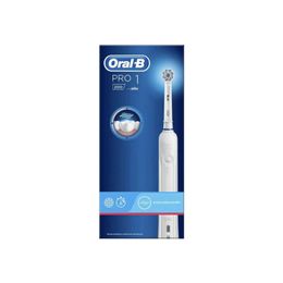 Oral-B PRO 1 200 Elektrische Zahnbürste, für eine sanfte Reinigung bei empfindlichem Zahnfleisch, weiß