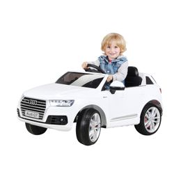 Actionbikes Motors Kinder-Elektroauto Audi Q7 4M Lizenziert (Weiß)