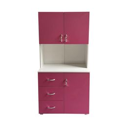 HTI-Living Badschrank Pink Weiß