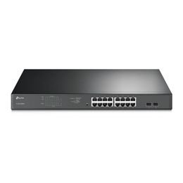 TP-LINK Easy- Smart TL-SG1218MPE16-Port-Gigabit-PoE+-Switch mit 2 SFP-Slots