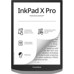 PocketBook InkPad X Pro E-Book (10,3", 32 GB, inklusive Wacom Stylus und Schutzhülle mit Sleep-Cover-Funktion), grau