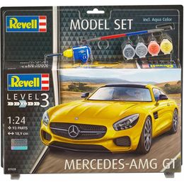 Revell® Modellbausatz Model Set, Mercedes-AMG GT, Maßstab 1:24, (Set), Made in Europe, gelb