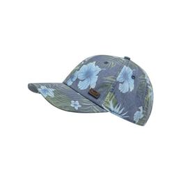 Chillouts Baseball Cap Mit Blumen-Print, Waimea Hat, blau