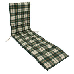 DEGAMO Auflage BOSTON für Deckchair, grün/beige kariert