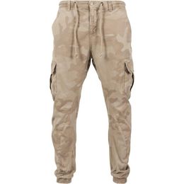 Urban Classics Cargohose Urban Classics Herren Camo Cargo Jogging Pants (1-tlg), beige