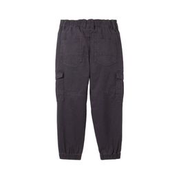 Tom Tailor Cargohose mit Stretch-Anteil und Bündchen, grau