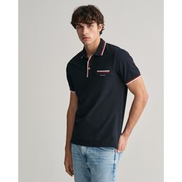 Gant Piqué Poloshirt mit Randstreifen in 2 Farben