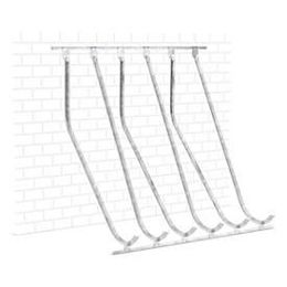 Schräghochparker WSM, 1-seitig, für Reifen bis B 60 mm, B 2100 x T 1470 x H 2010 mm, Stahl verzinkt, 6 Einhängeplätze