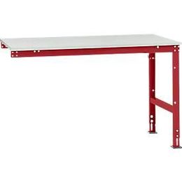 Manuflex Ansatztisch UNIVERSAL Standard, Tischplatte Kunststoff, 1500x1000, rubinrot