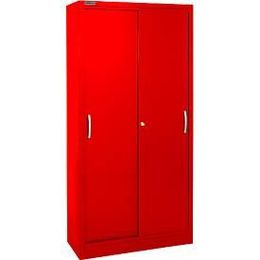 Schäfer Shop Schäfer Shop Select Schiebetürenschrank, 5 Ordnerhöhen, B 1200 mm, rot RAL 3020