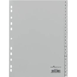 Durable Kunststoffregister, DIN A4 hoch, Buchstaben A-Z (24 Fächer), grau
