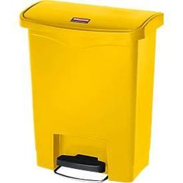 Rubbermaid Tretabfalleimer Slim Jim®, Kunststoff, Fassungsvermögen 30 Liter, gelb