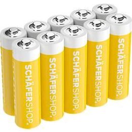 Schäfer Shop Schäfer Shop Select Alkaline-Batterien, Mignon AA, 1,5 Volt, 10 Stück