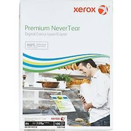 Synthetikpapier Xerox Premium NeverTear, DIN A4, 120 µm, weiß matt, 1 Paket = 100 Blatt