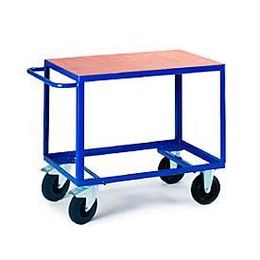 ROLLCART Tischwagen 1 Ladefläche, 1000 x 700 mm, Tragkraft 500 kg, für Produktion und Werkstatt