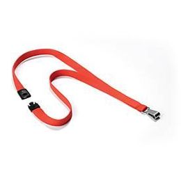 Durable Textilband Soft Colour, mit Karabiner, B 15 x L 440 mm, 10 Stück, korall