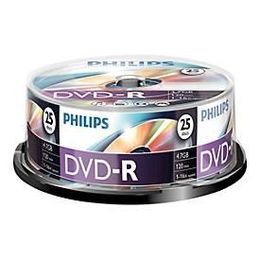 Philips DM4S6B25F - 25 x DVD-R - 4.7 GB (120 Min.) 16x - Spindel