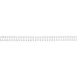 GBC Drahtbinderücken WireBind, A4, 34 Ringe, 6 mm für max. 55 Seiten, 100 Stück, silber