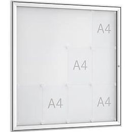 Softline Schaukasten WSM FSK 16, ESG Glas, für 16x DIN A4 Aushänge, Hochformat