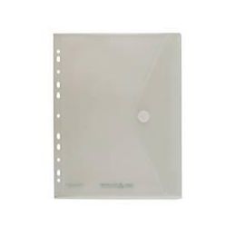 Sichttasche FolderSys FolderGreen®, A4 Hochformat, 0,20 mm, mit Abheftstreifen & Klettverschluss, B 238/218 x H 310 mm, 100 % PCR-PP, transparent, 10 Stück