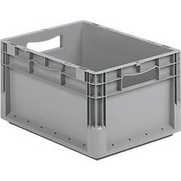 Schäfer Shop Euro Box Leichtbehälter ELB 4220, aus PP, Inhalt 20,4 L, ohne Deckel, grau