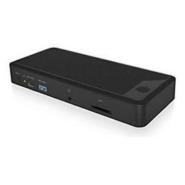 ICY BOX IB-DK2280AC - Dockingstation - USB-C / USB4 / Thunderbolt 3 / Thunderbolt 4 - 3 x HDMI, 3 x DP - 2.5GbE - 135 Watt