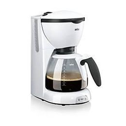 Braun Kaffeemaschine CaféHouse Pure Aroma KF520/1, weiß, 1100 W, 10 Tassen, mit Tropf-Stopp-Funktion