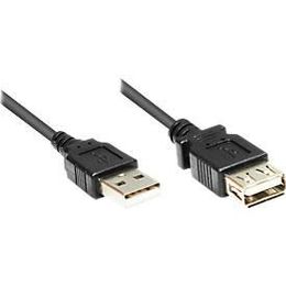 Verlängerung USB 2.0 Stecker A/A, 5 m, schwarz