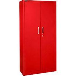 Schäfer Shop Schäfer Shop Select Flügeltürenschrank MS iCOLOUR, Stahl, 5 Ordnerhöhen, B 950 mm, rot RAL 3020