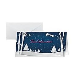 Sigel Weihnachtsmotiv-Karte "Pop-up winter landscape", DIN lang (2/3 A4), 250g/m², 25 Stück, Weißkarton, Inkjet- & Laserdrucker