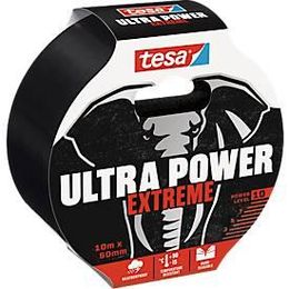 Tesa® Montageband Ultra PowerExtrem, robust & reißfest, temperatur-/wasser-/UV-beständig, von Hand einreißbar, 1 Rolle mit L 10 m x B 50 mm, schwarz