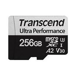 Transcend 340S - Flash-Speicherkarte - 256 GB - A2 / Video Class V30 / UHS-I U3 / Class10 - microSDXC