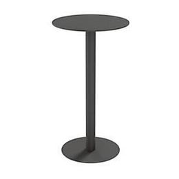Paperflow Outdoor-Tisch Cross, rund, Tellerfuß, ⌀ 600 x H 1100 mm, schwarz/mattschwarz